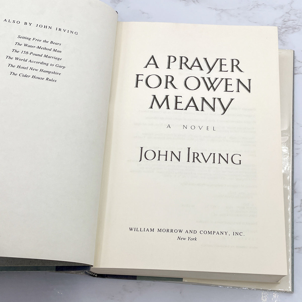 A Prayer for Owen Meany by John Irving [FIRST EDITION • FIRST PRINTING