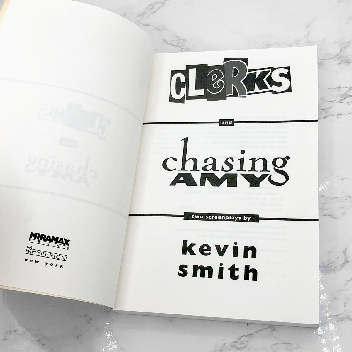 Clerks and Chasing Amy: Two Screenplays by Kevin Smith [FIRST EDITION]