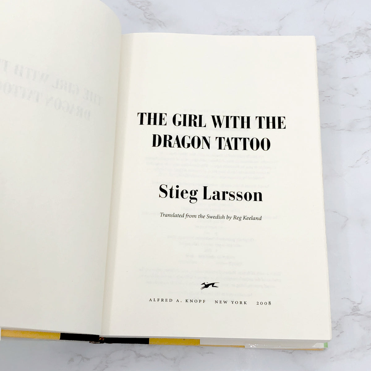 The Girl with the Dragon Tattoo by Stieg Larsson [U.S. FIRST EDITION]