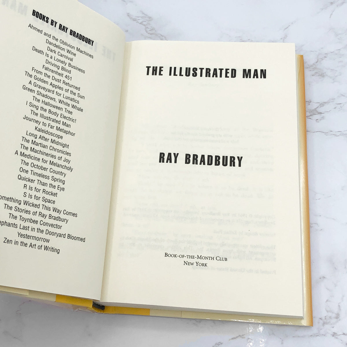 The Illustrated Man by Ray Bradbury [HARDCOVER RE-ISSUE] 2001 • BOMC