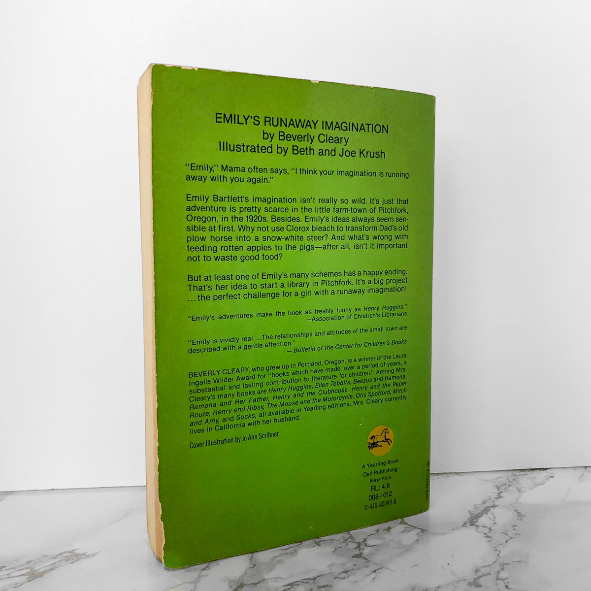 Emily's Runaway Imagination by Beverly Cleary [1980 TRADE PAPER...