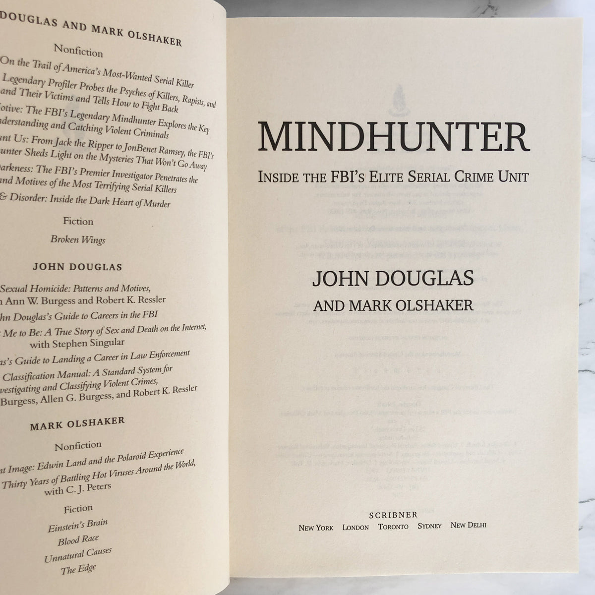 Mindhunter: Inside the FBI's Elite Serial Crime Unit by John Do...