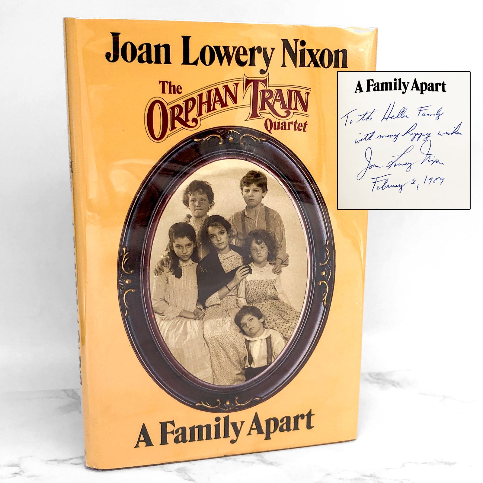 A Family Apart by Joan Lowery Nixon SIGNED! [FIRST EDITION] 1987 • Orp ...