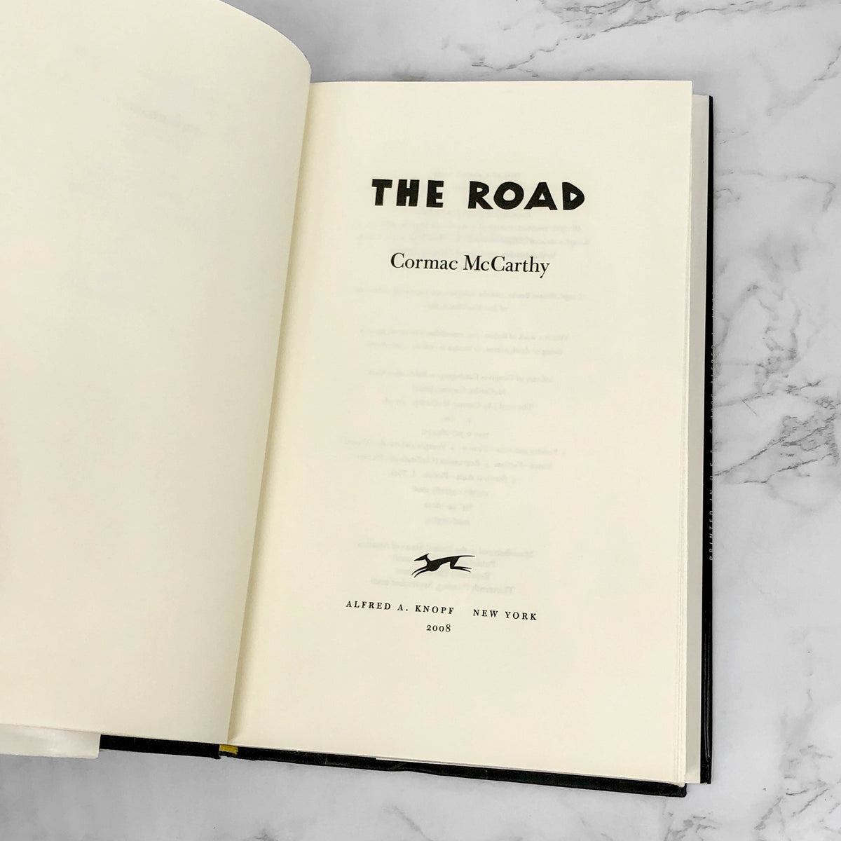 The Road by Cormac McCarthy [FIRST EDITION] 2006 • Alfred A. Knopf