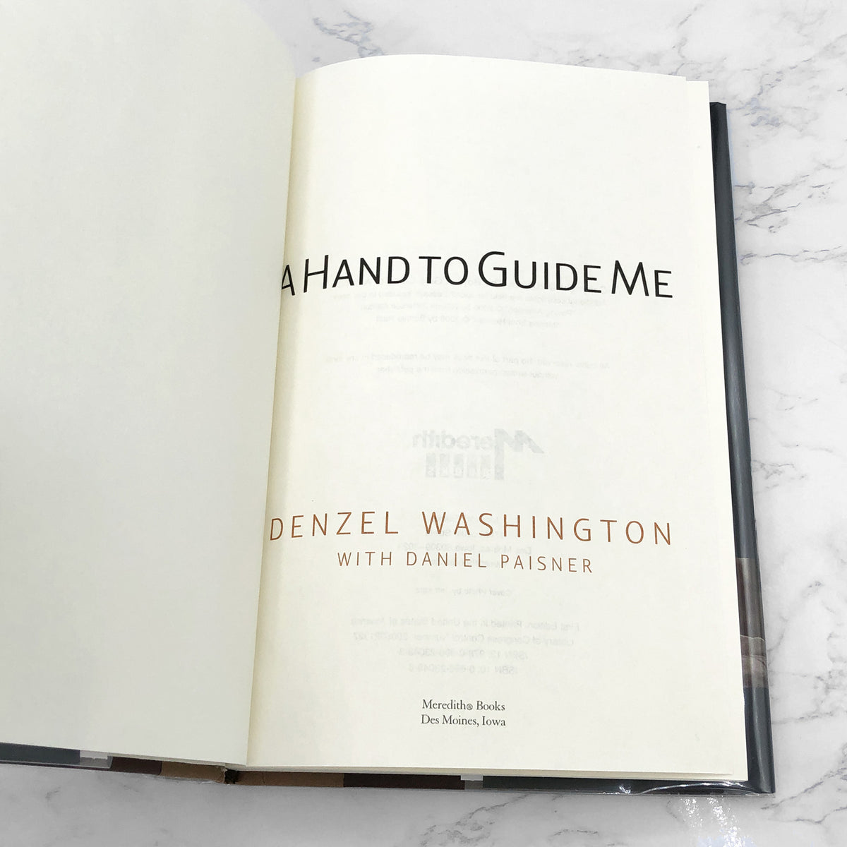 A Hand to Guide Me by Denzel Washington [FIRST EDITION] 2006 • Meredit