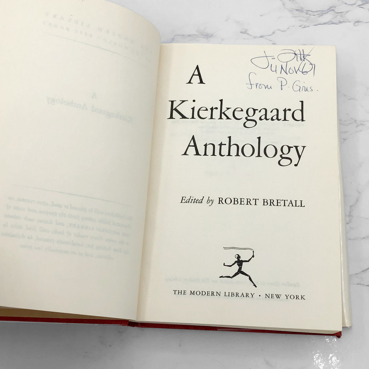 A Kierkegaard Anthology by Søren Kierkegaard [1959 HARDCOVER] The Mode