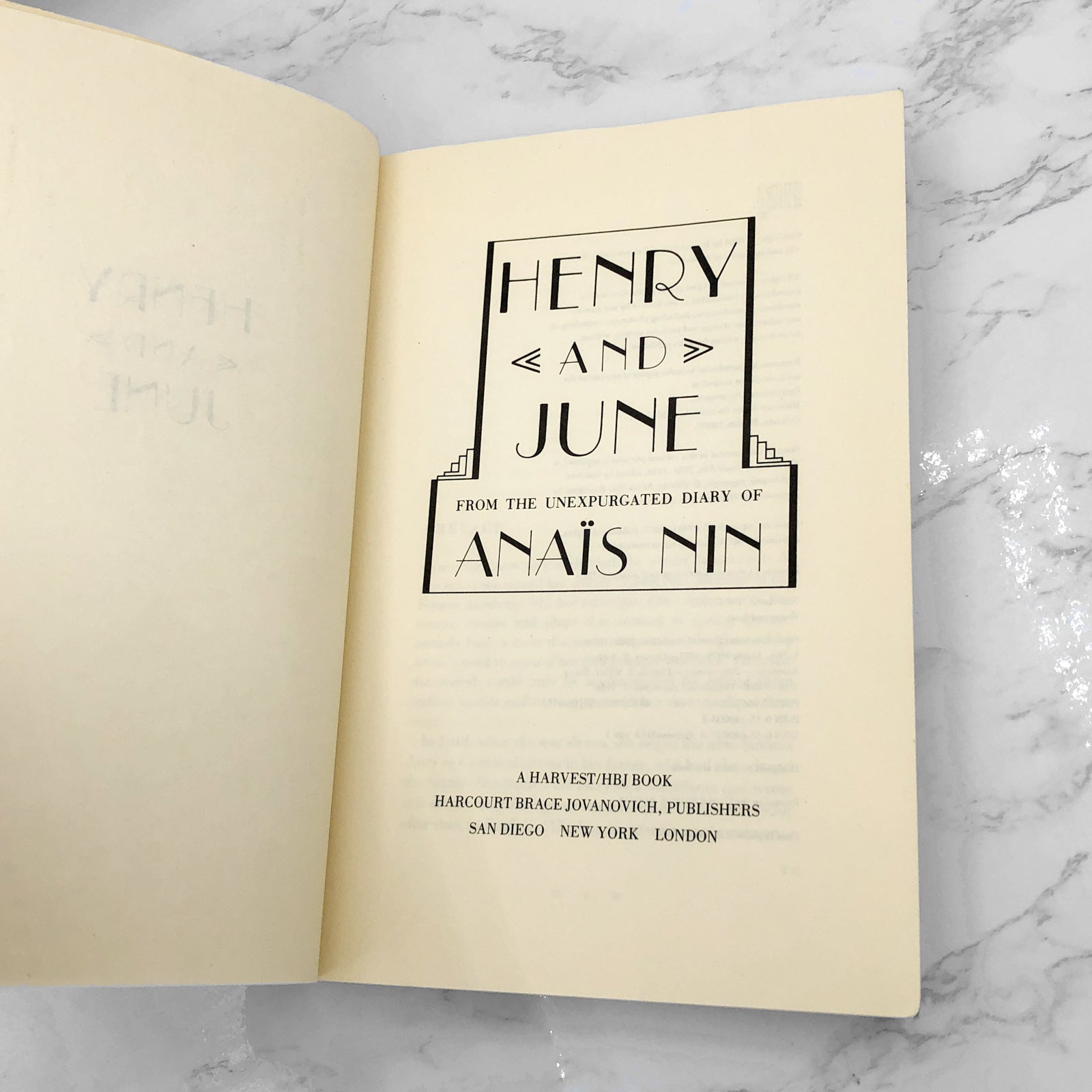 Anais Henry And June Character