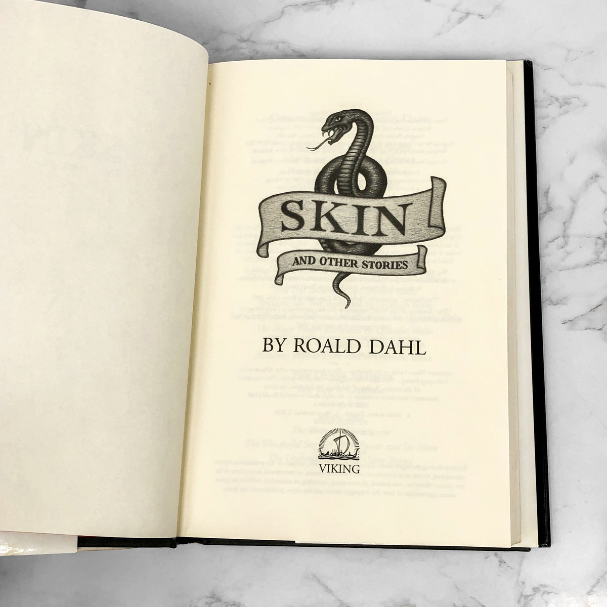 SKIN & Other Stories by Roald Dahl [FIRST EDITION] 2000 • Viking