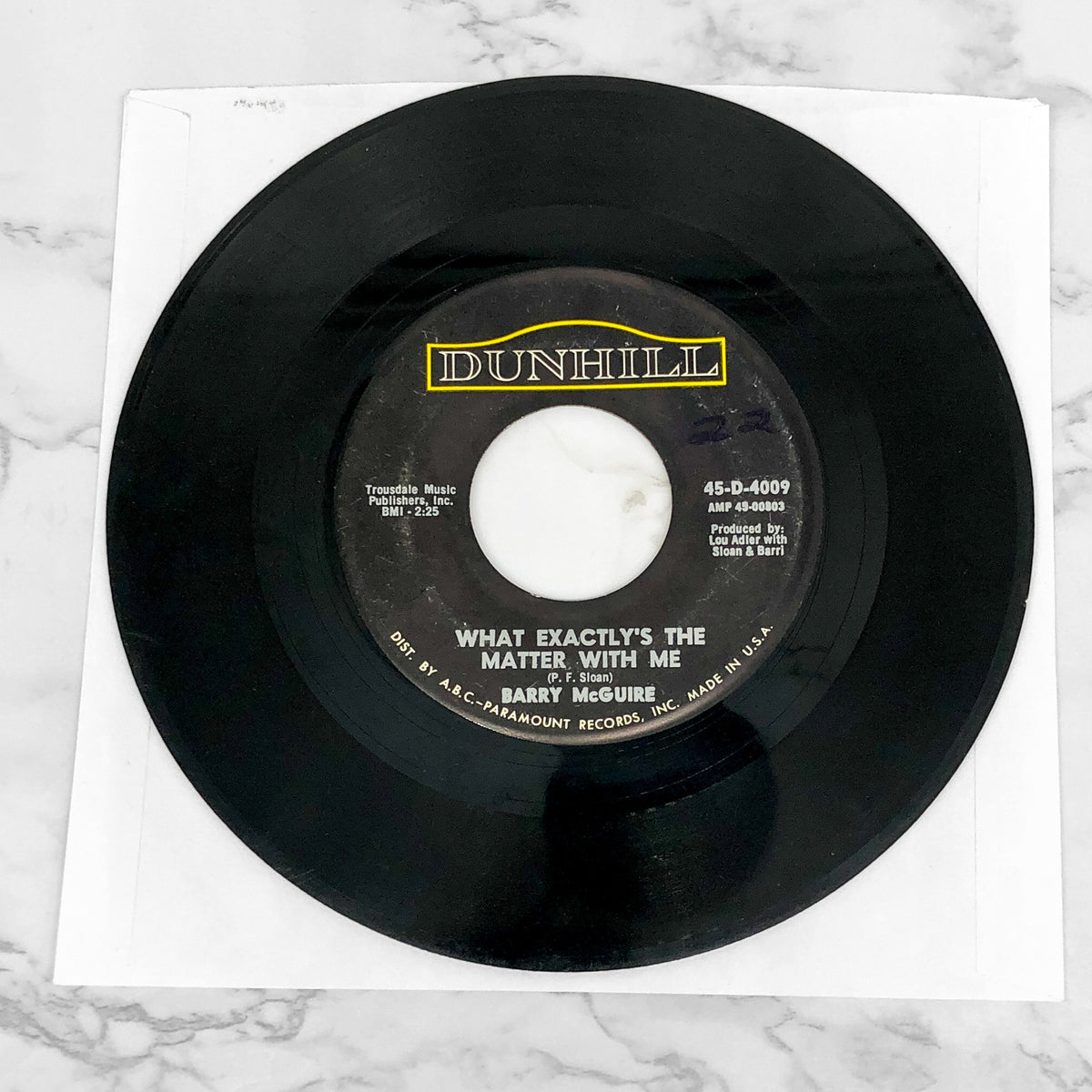 Barry McGuire - Eve of Destruction [7" Single] 1965 • Dunhill ...
