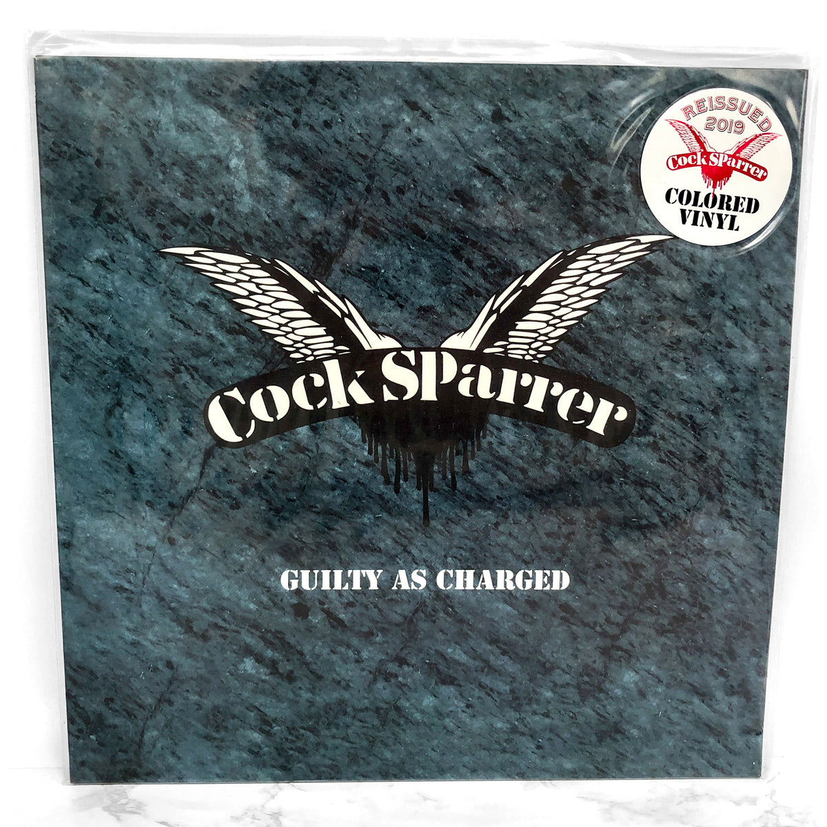Cock Sparrer • Guilty as Charged [VINYL LP RE-ISSUE] • Blue/Clear Swir