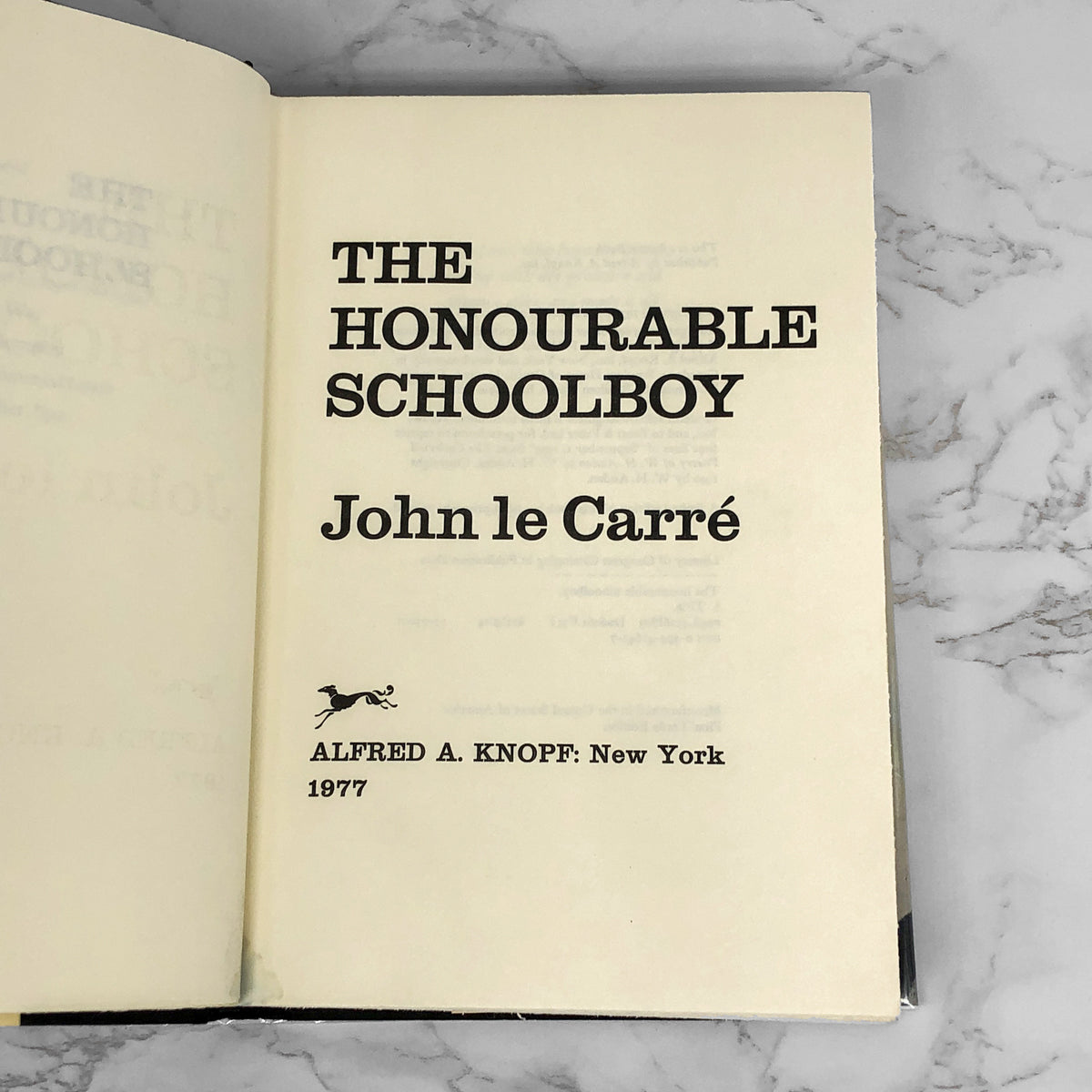 The Honourable Schoolboy by John Le Carré [FIRST EDITION • FIRST PRINT