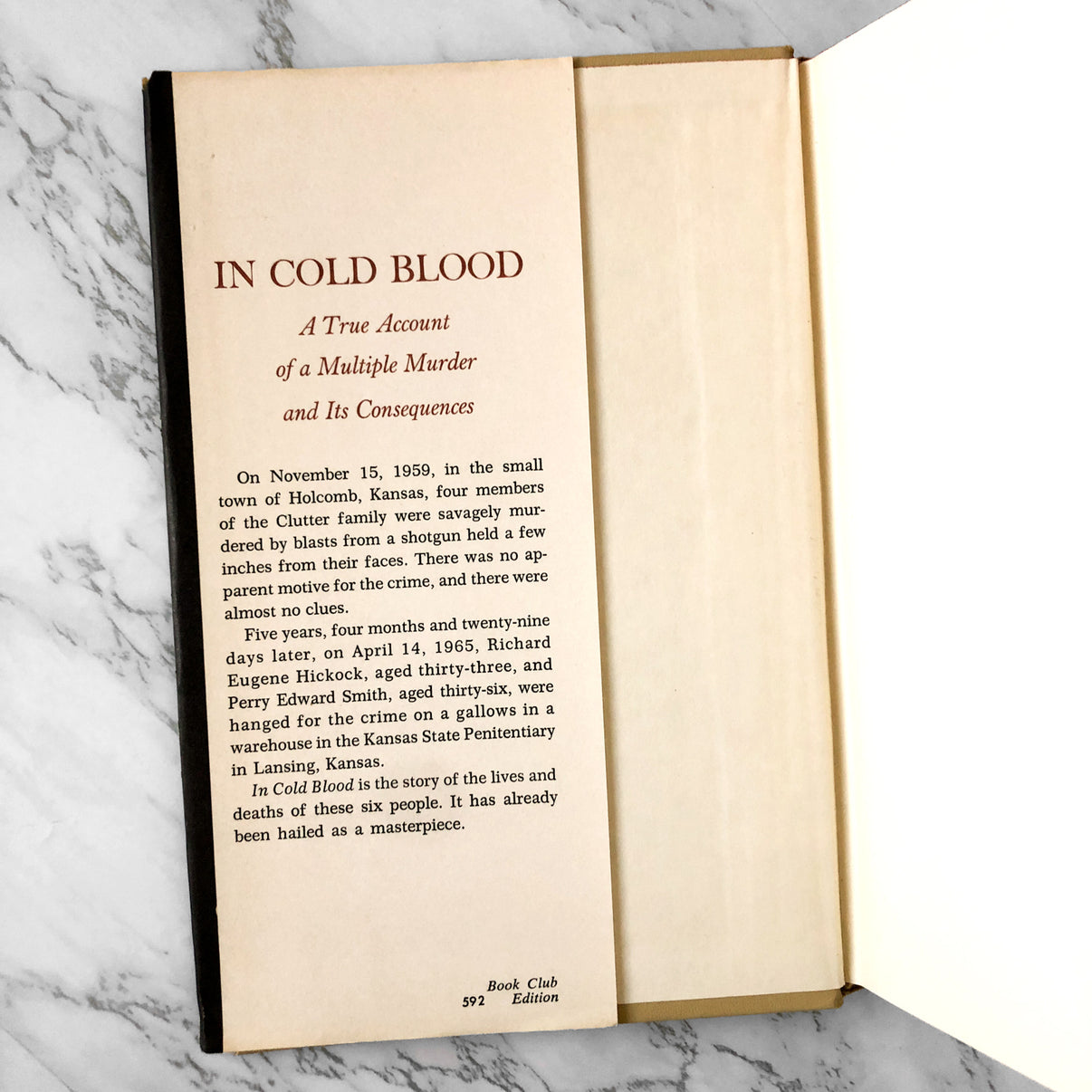 In Cold Blood by Truman Capote [BOOK CLUB FIRST EDITION / 1965 ...