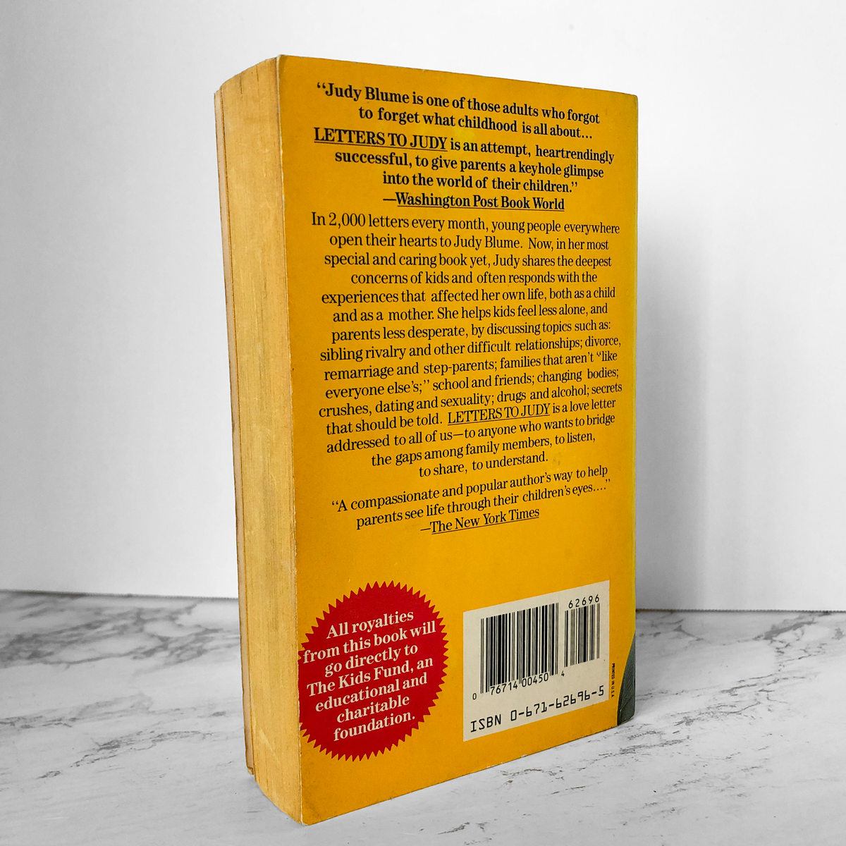 Letters to Judy: What Kids Wish They Could Tell You by Judy Blume [198