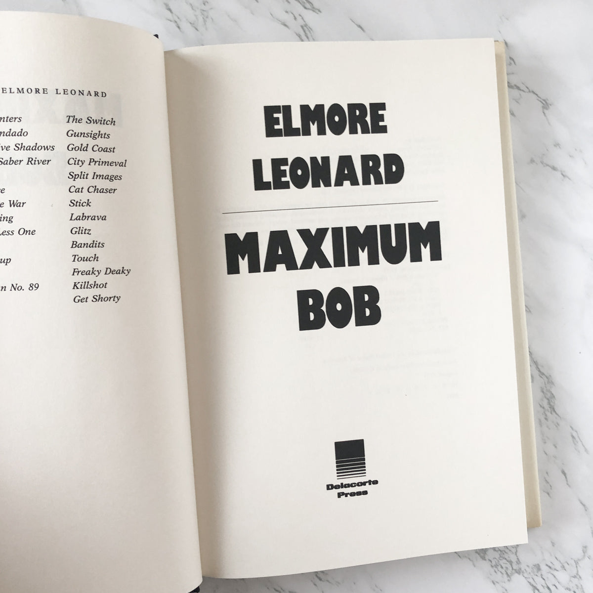 Maximum Bob by Elmore Leonard [FIRST EDITION / FIRST PRINTING]