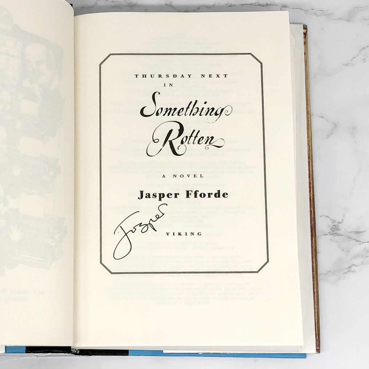 Something Rotten by Jasper Fforde SIGNED! [FIRST EDITION]