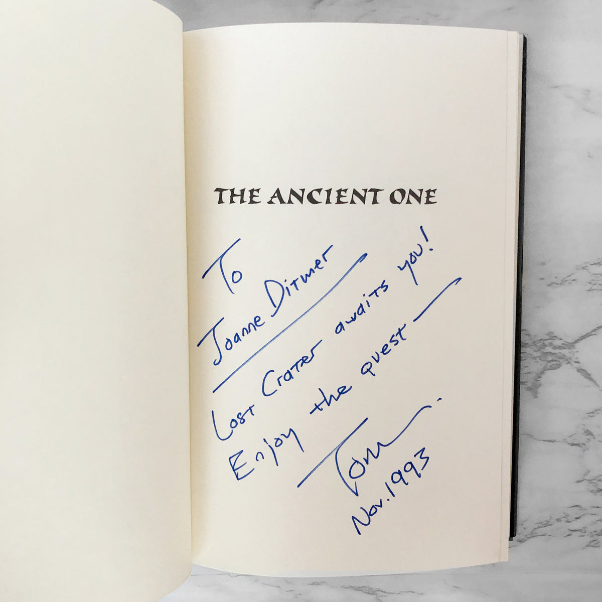 The Ancient One by T.A Barron SIGNED! [FIRST EDITION / FIRST PRINTING]