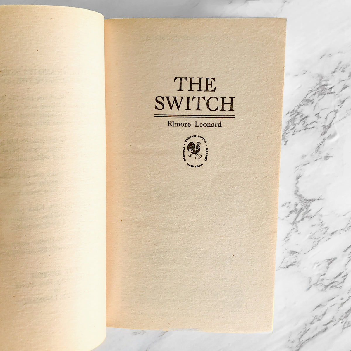 The Switch by Elmore Leonard [FIRST EDITION • FIRST PRINTING] 1978 • B