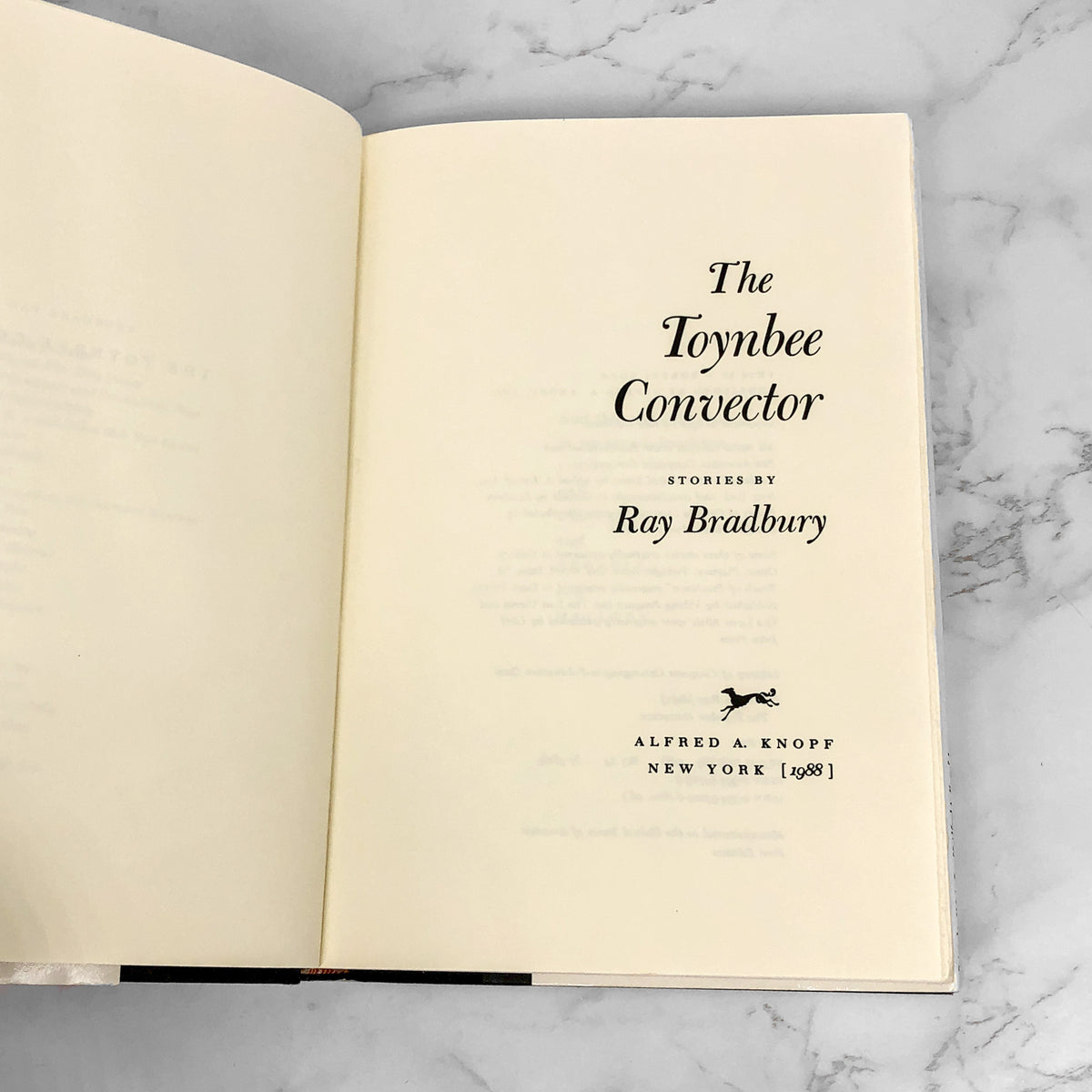 The Toynbee Convector by Ray Bradbury [FIRST EDITION • FIRST PRINTING]