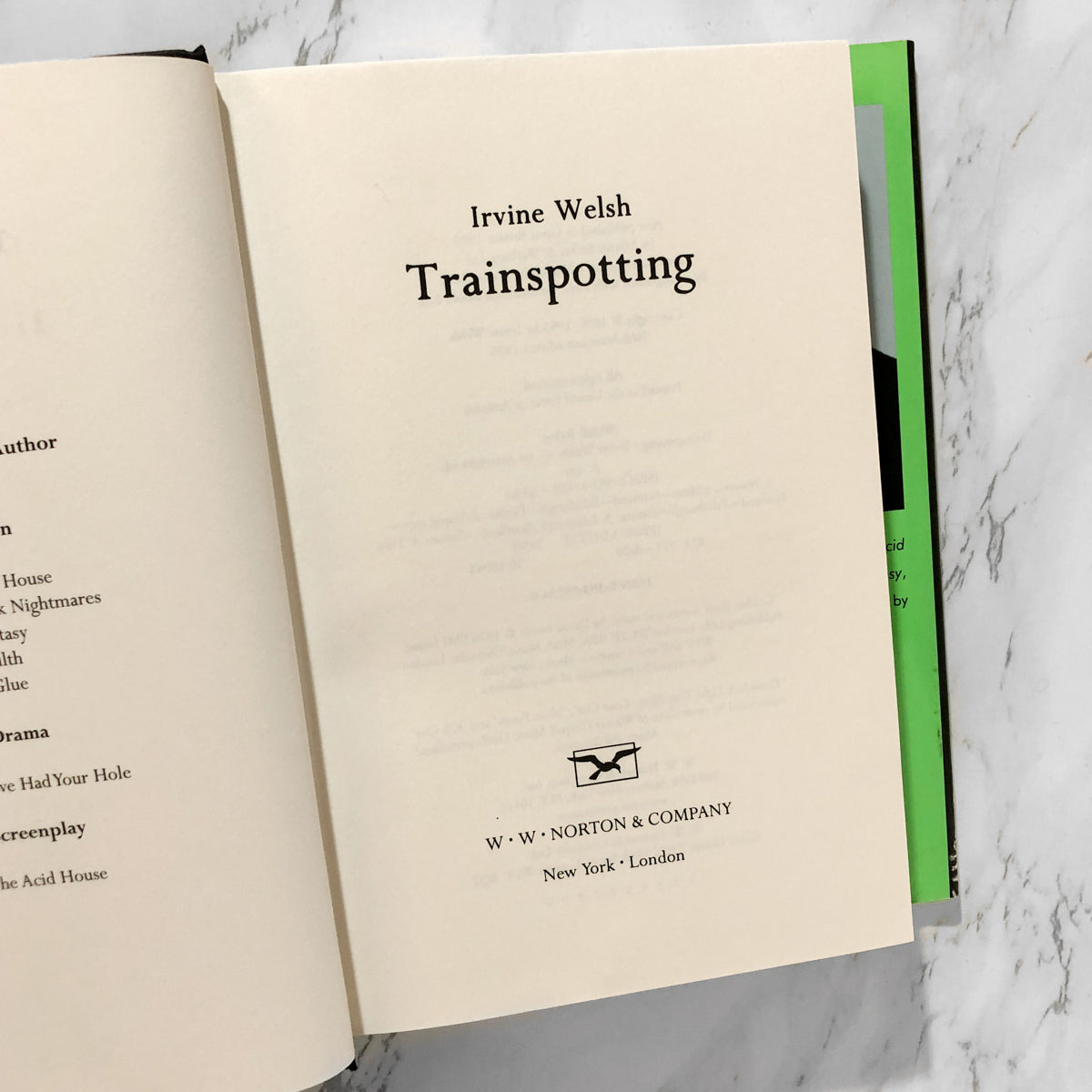 Trainspotting by Irvine Welsh [FIRST HARDCOVER PRINTING / U.S.]