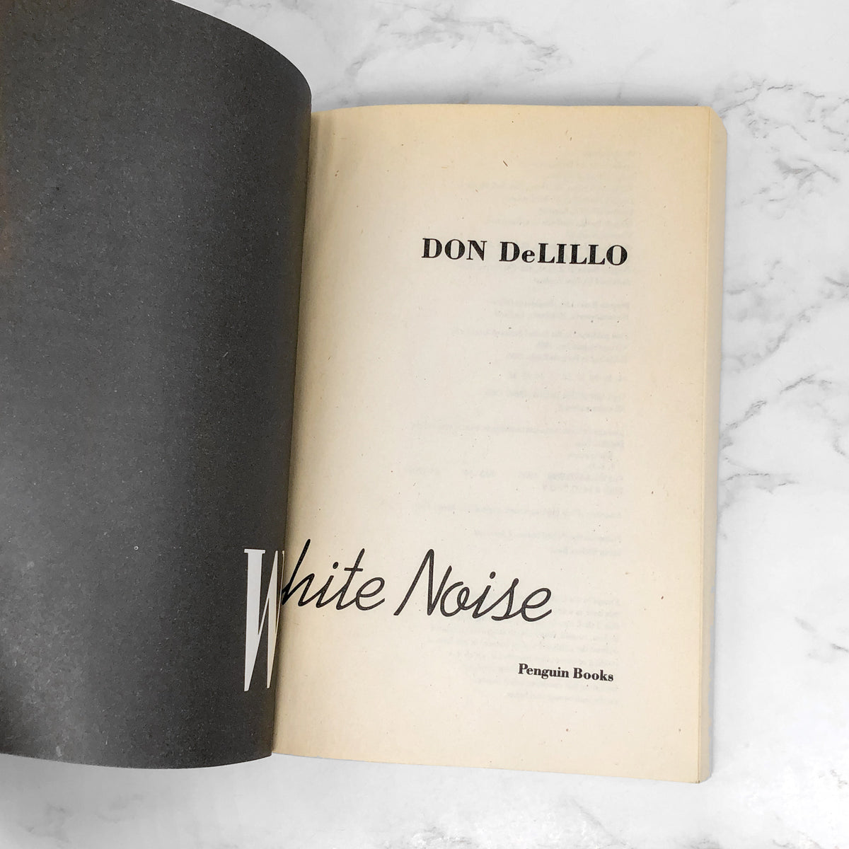 White Noise by Don Delillo [TRADE PAPERBACK] 1986 • Penguin